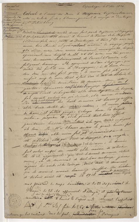 Constructions et armements maritimes dans les ports de Norvège en 1836