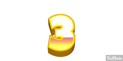 3 Number Animated  Logo Designs