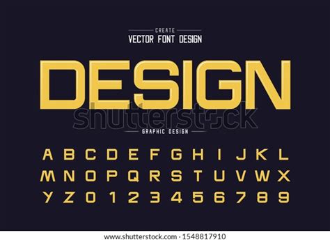 Font Alphabet Vector Design Typeface Letter Stock Vector Royalty Free