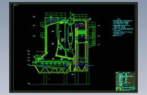 T1634 履带式锅炉autocad 2000模型图纸下载 懒石网