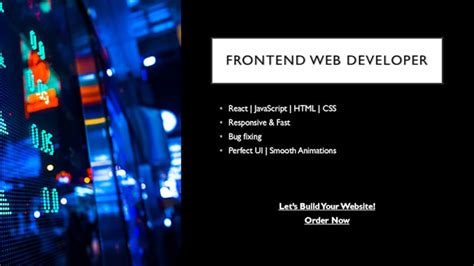Create a fast, responsive frontend website by M_ibrahim3 | Fiverr