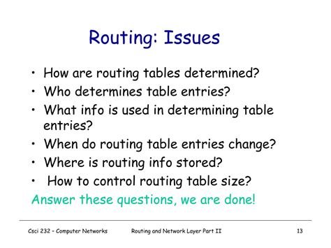 PPT Routing Network Layer Part II PowerPoint Presentation Free Download ID