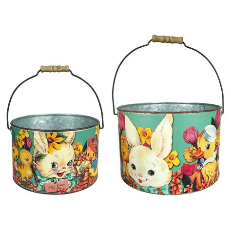 Have A Happy Easter Buckets Set2 By Annie Schickel For Primitives By
