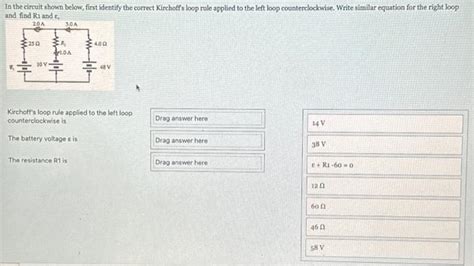 Solved In The Circuit Shown Below First Identify The Chegg Com