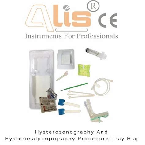 Hysterosonography And Hysterosalpingography Procedure Tray Hsg Medium