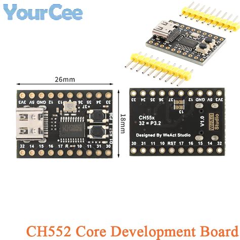 Ch552 Mini Core Development Board 51 Minimum System Learning Board Module Type C Wch Mcs51 E8051