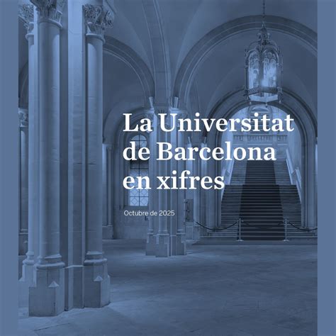 The Ub In Figures Presents The Main Statistics Of The University In A Clear And Appealing Way