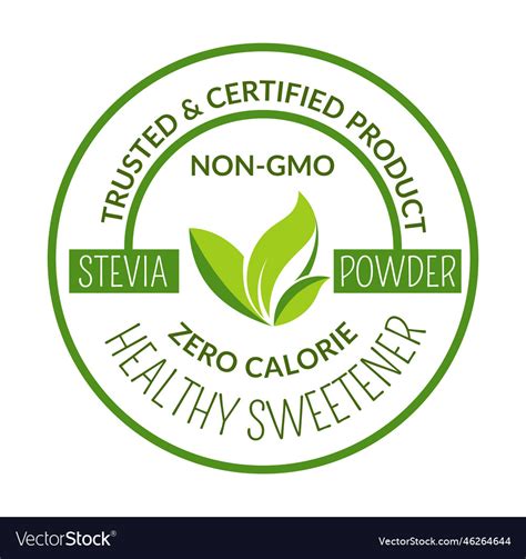 Trusted And Certified Product Non Gmo Label Vector Image