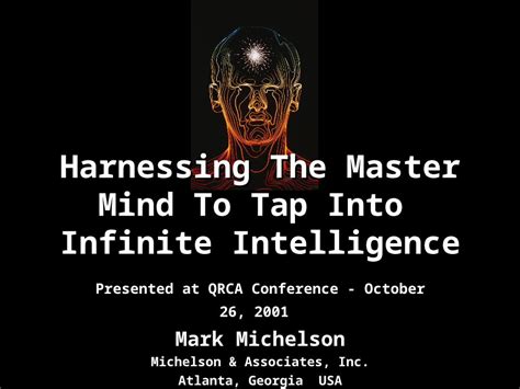 Ppt Harnessing The Master Mind To Tap Into Infinite Intelligence