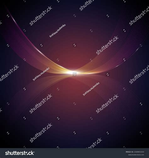 Abstract Design Gradient Radius Lines On Stock Vector Royalty Free