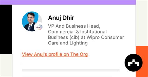 Anuj Dhir Vp And Business Head Commercial And Institutional Business