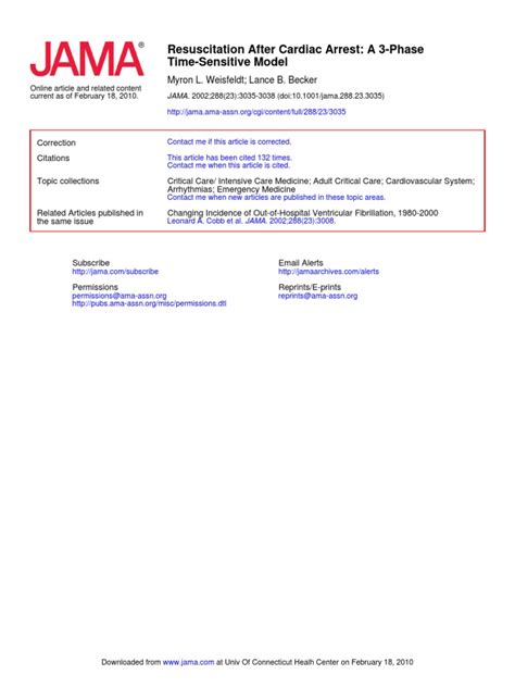 Three Phases Arrest Pdf Cardiopulmonary Resuscitation Cardiac Arrest