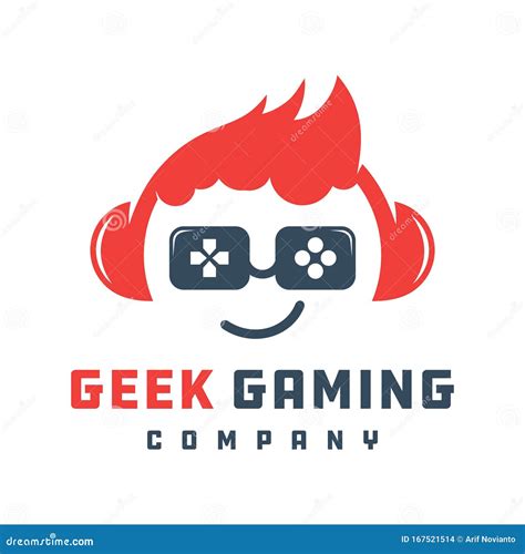 Geek Gaming Logo Design Vector Stock Vector Illustration Of Logo