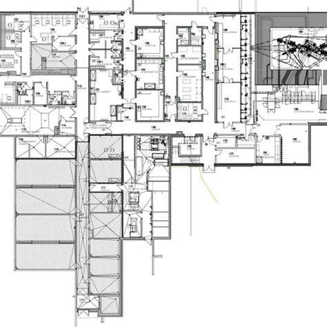 Architectural Drawing Of The Cyclotron Facility The Cyclotron Vault Is