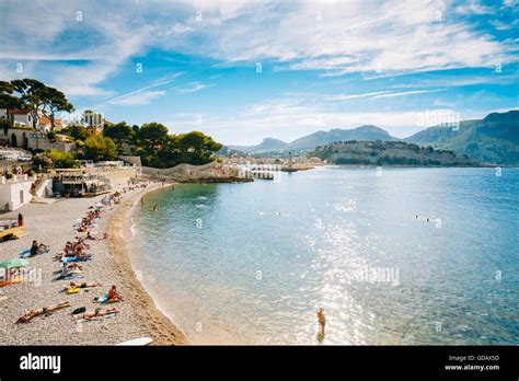 People Resting At Beach In Cassis France Cassis Is Popular Places In