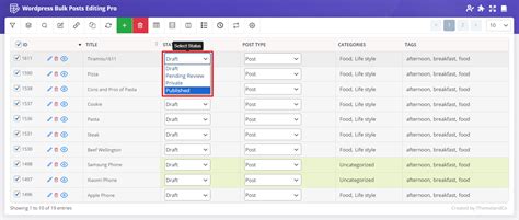How To Bind Edit Posts In Wordpress Bulk Posts Editing Plugin