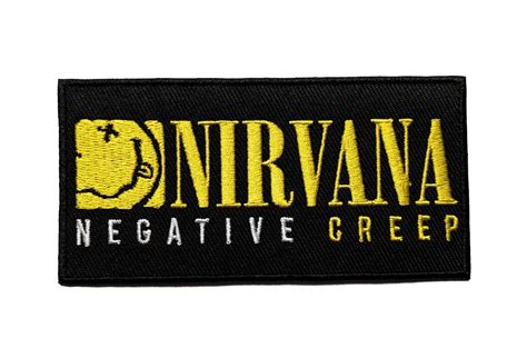 Nirvana Happy Face Negative Creep Woven Patch