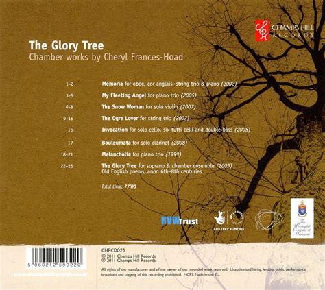 Cheryl Frances Hoad Kammermusik Cd Jpcde