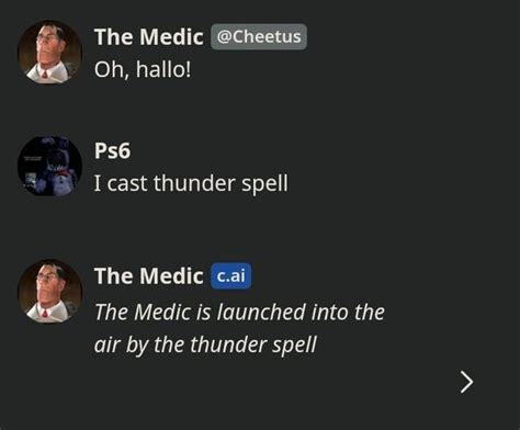 I Cast Thunder Spell Rcharacterai