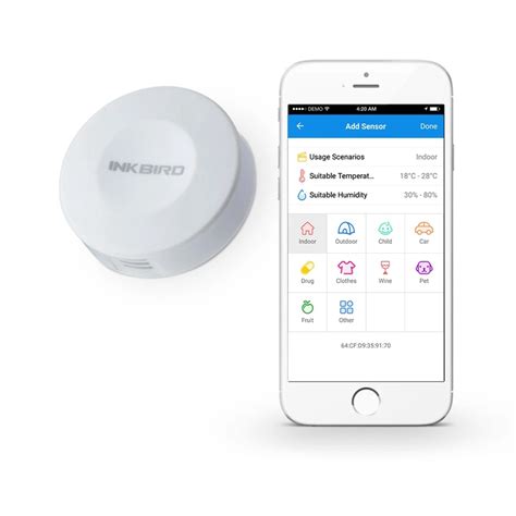 Smart Sensor Data Logger Inkbird IBS TH Mini Temperature Humidity Sensor Sensor Recorder