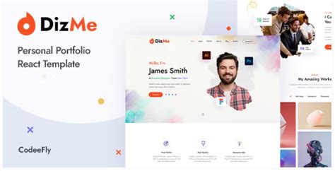 Dizme Personal Portfolio React Nextjs Template Download