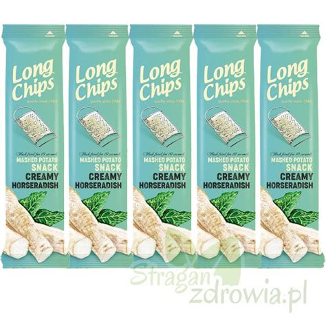 X Chipsy Ziemniaczane O Smaku Chrzanu G Long Chips Chipsy