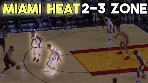 Miami Heat 2 3 Zone Defense Breakdown Youtube