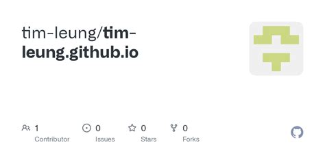 Github Tim Leungtim
