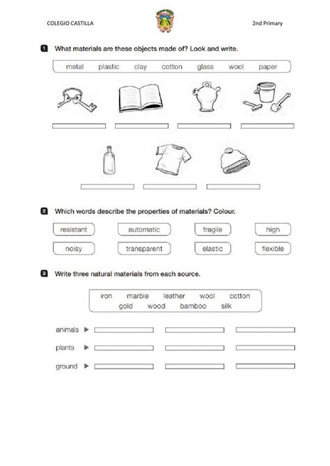 Science Unit 5 Online Exercise For 2nd Grade Live Worksheets
