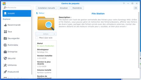 DSM 6 1 Réparer File Station sur un NAS Synology sil vous dit qu