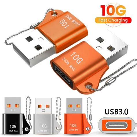 Gbps W Otg Usb To Type C Data Transfer Adapter Type C Female To Usb Male Converter Fast