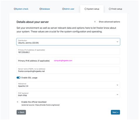Install Froxlor Server Management Panel On Ubuntu 22 04 ComputingForGeeks