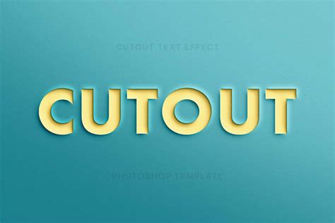 Free Paper Cutout Text Effect Psd