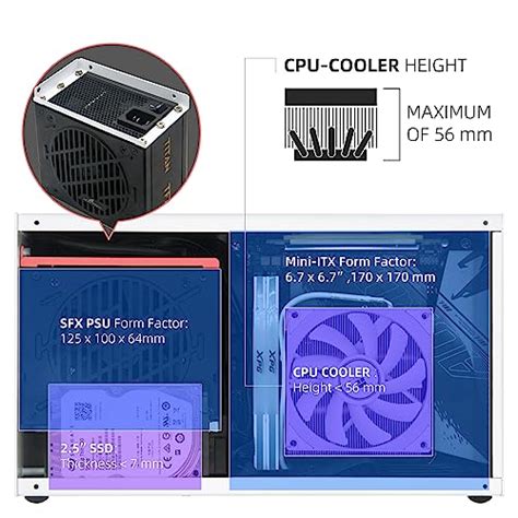 SGPC Itx Mini Case New K49 Upgraded Version Of K55 Full Size GPU Compatible 2 Handles Vented
