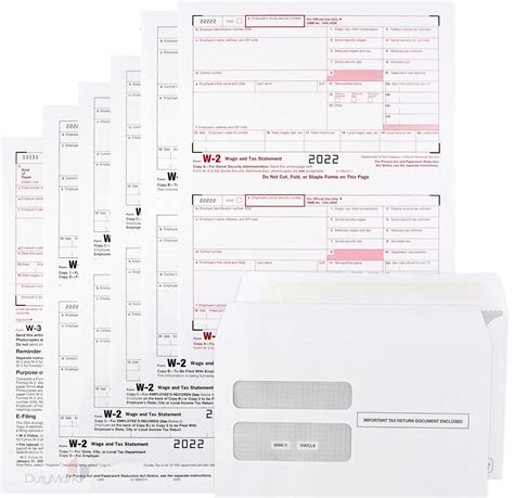 Complete Laser W Tax Forms And W Transmittal Kit For Employees Part All W Forms