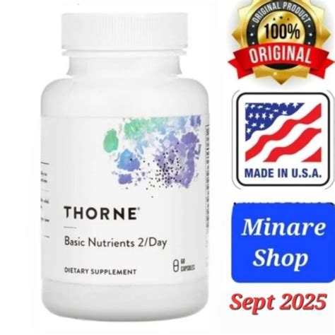 Promo Thorne Research Basic Nutrients 2/day, 60 Capsules Multivitamin ...