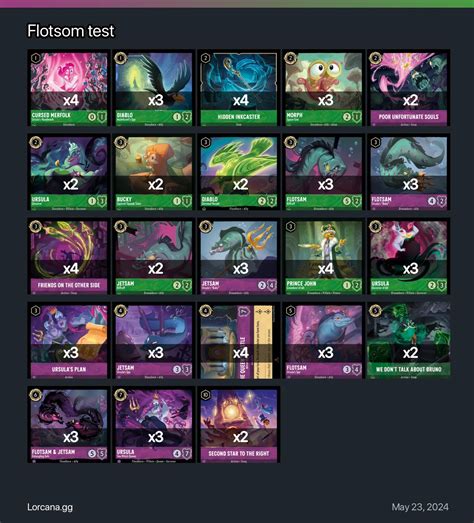 Flotsom Test Lorcana Deck Lorcana Gg