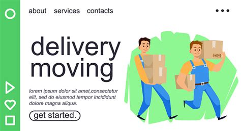 두 남자 택배 운반 및 골판지 상자를 제공합니다 소포와 패키지 상자로 운영되는 두 개의 택배 상자에 대한 스톡 벡터 아트 및 기타 이미지 Istock