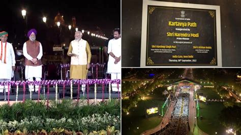 Pm Narendra Modi Inaugurates All New Redeveloped Rajpath As