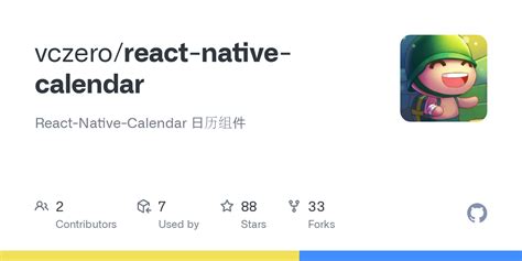 Github Vczeroreact Native Calendar React Native Calendar 日历组件