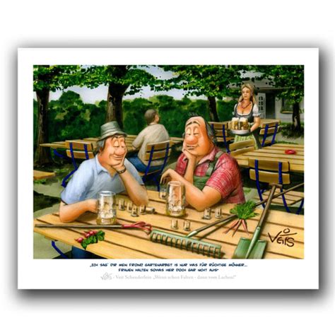 Bilder Karikaturen Cartoons Männer Garten Veit`s Gute Laune
