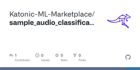 github katonic ml marketplace sample audio classification model
