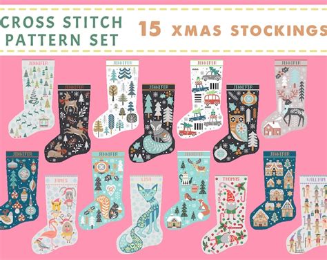 Santa Train Stocking Stoney Creek Collection Counted Cross Stitch