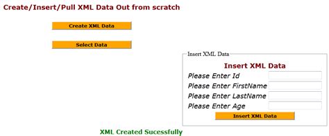 Create Pull Insert XML Data Out From Scratch