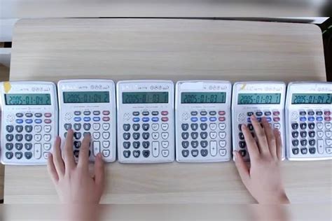 世界上纯净音乐用六台计算器演奏天空之城 计算器 音乐 天空之城