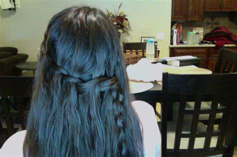 Loose Waterfall Braid Long Hair Styles Hair Makeup Waterfall Braid