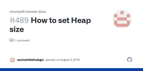 How To Set Heap Size · Issue 489 · Microsoftvscode Docs · Github