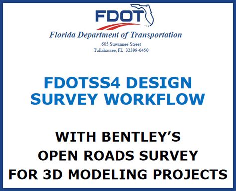 Fdotss4 Design Survey Workflow Fdotss4 Design Survey Workflow