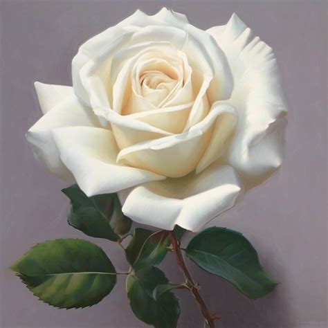 The Rose Is White — Image Created In Shedevrum