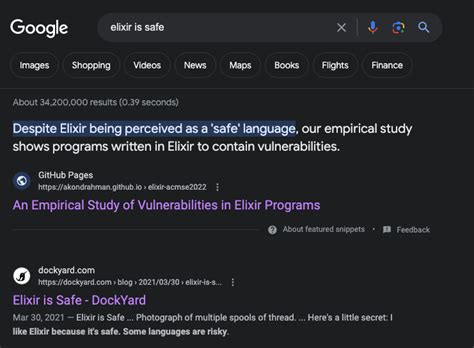 Elixir Is Still Safe